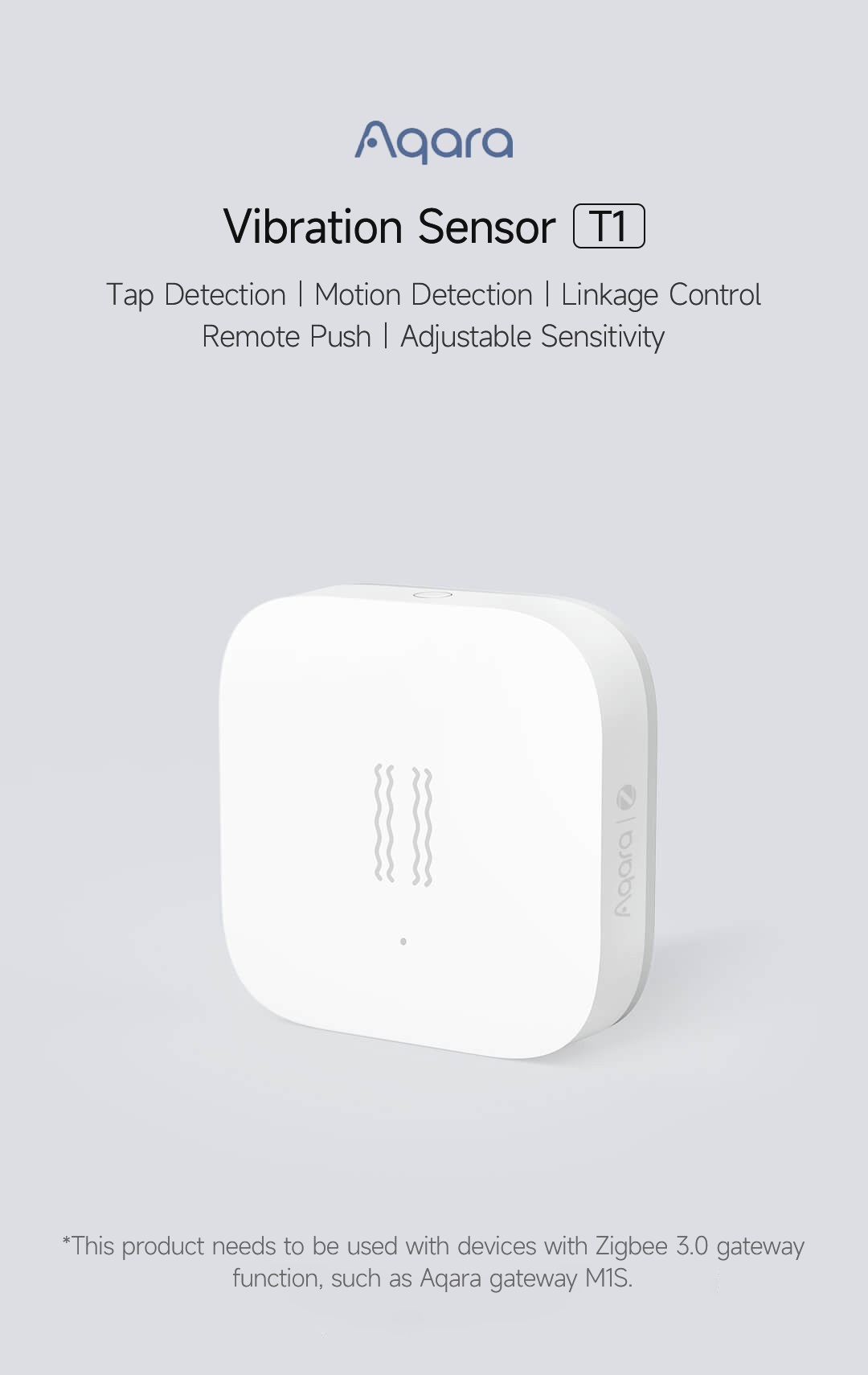 Aqara Vibration Sensor T1, Knock Detection, Movement Detection, Linkage ...