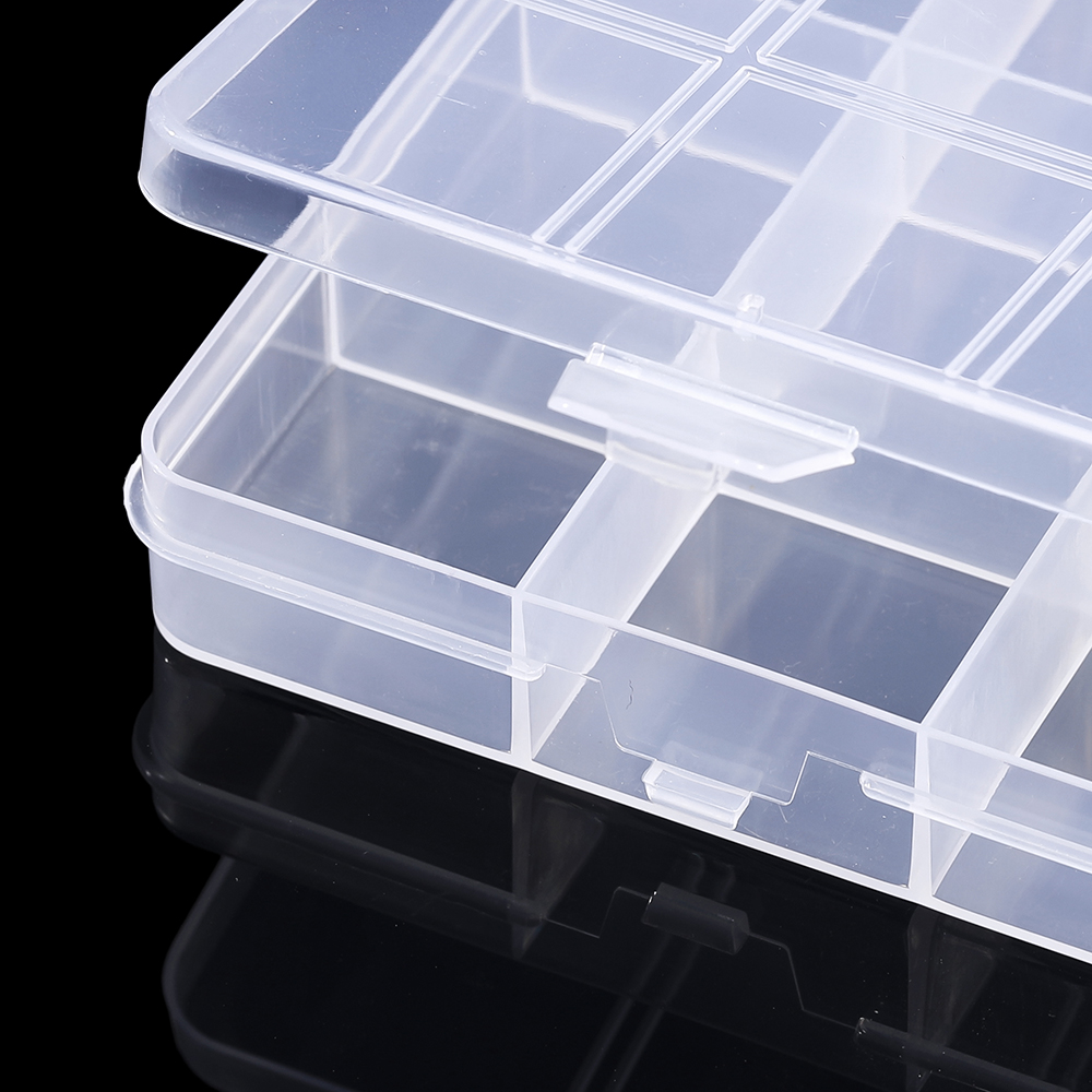 12-28 Compartment Transparent Plastic Storage Box - Jewelry Organizer ...