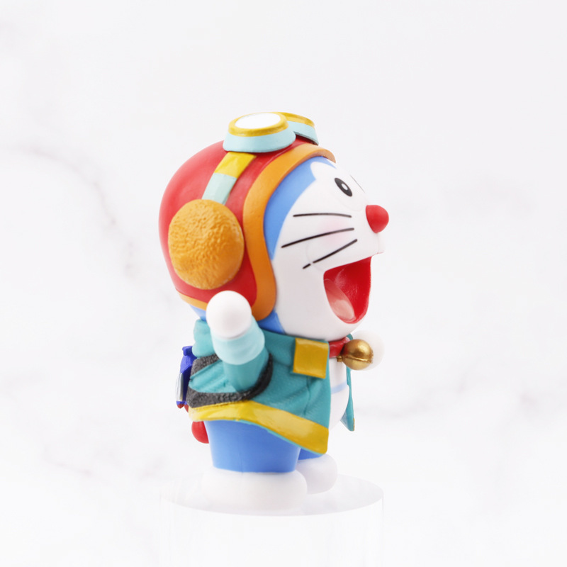 11cm Japan Anime Doraemon Figure Astronaut Pilot Robot Cat Doraemon Q ...