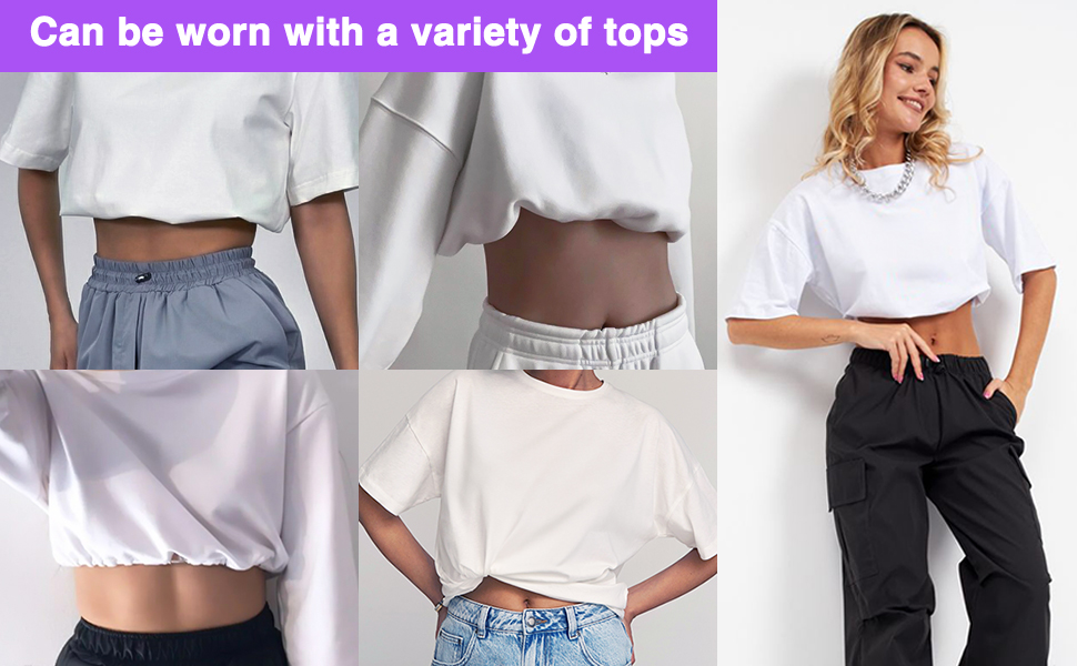 Crop Tuck Tool for Shirt Elastic Band for Shirt Transform The Way You ...