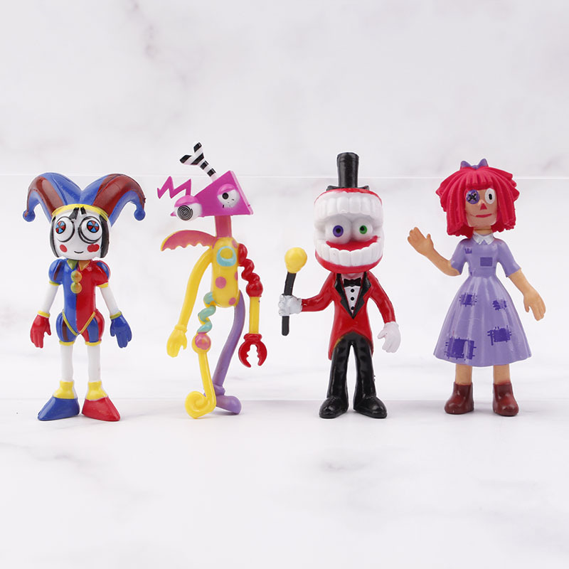 8Pcs/Set 10cm The Amazing Digital Circus Figure Circus Scary Pomni Jax ...