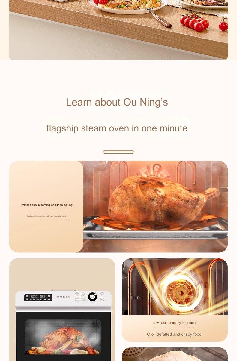 Ounin OUNIN Steaming Oven All-in-One Machine 32L Air Fryer Oven Baking ...