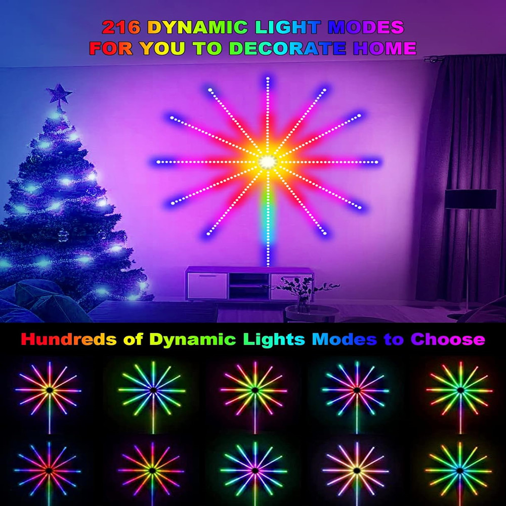 LED fireworks Fairy Lights Christmas lights outdoor waterproof ...
