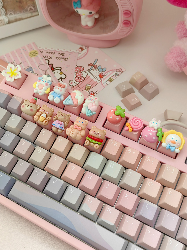 [KEYCAPS] Keycap Mechanical Keyboard Dedicated Button Cute Animal ESC ...