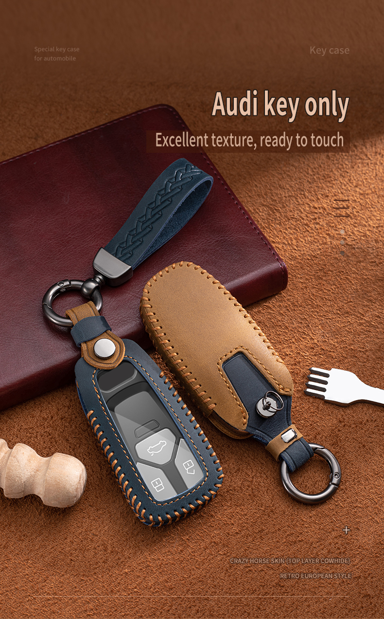 [Ready Stock]Audi car key Case Cover for A1 A3 A4 B9 A5 A6 C7 Q3 Q5 Q7 ...