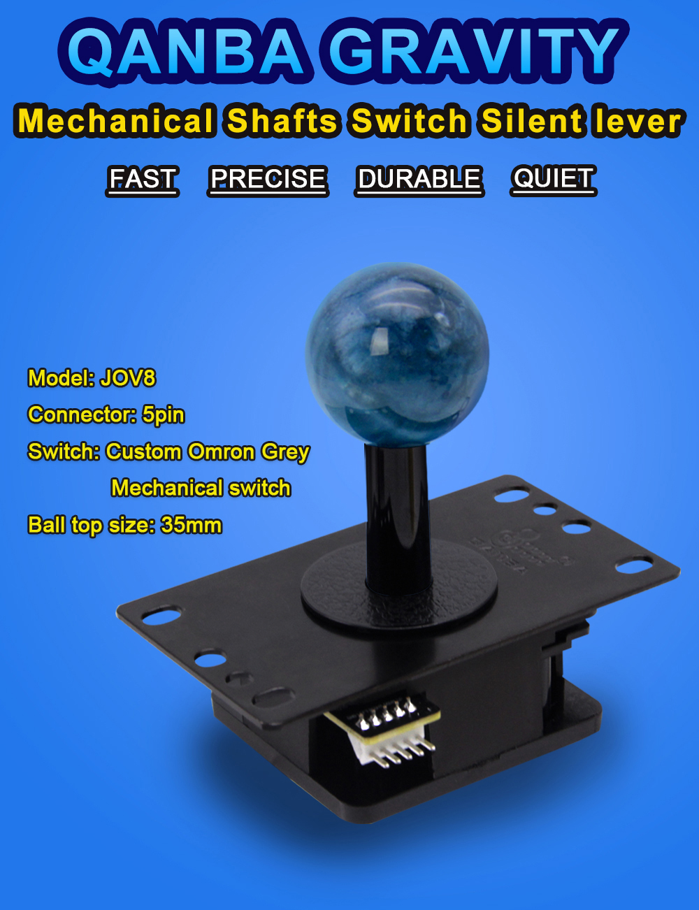 Qanba Gravity mechanical Arcade Joystick shafts silent lever JCV8 ...