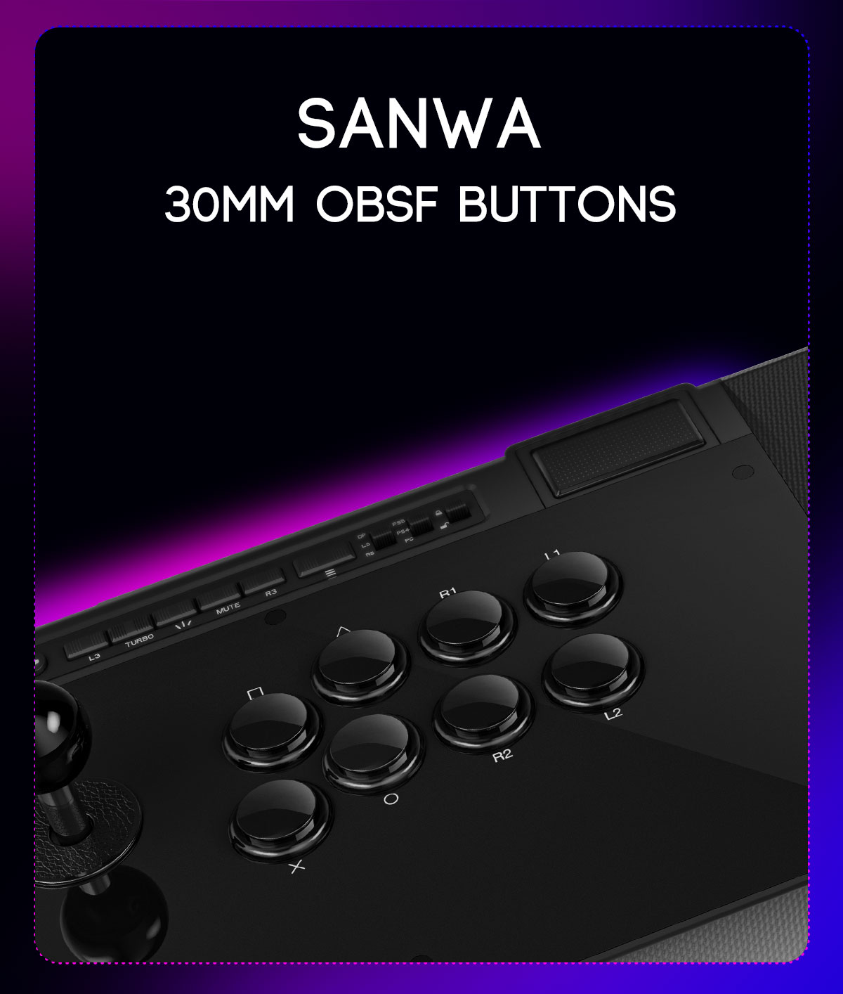 QANBA Q7 Obsidian 2 Arcade Joystick Game Fighting Stick for PS4/PS5/PC ...