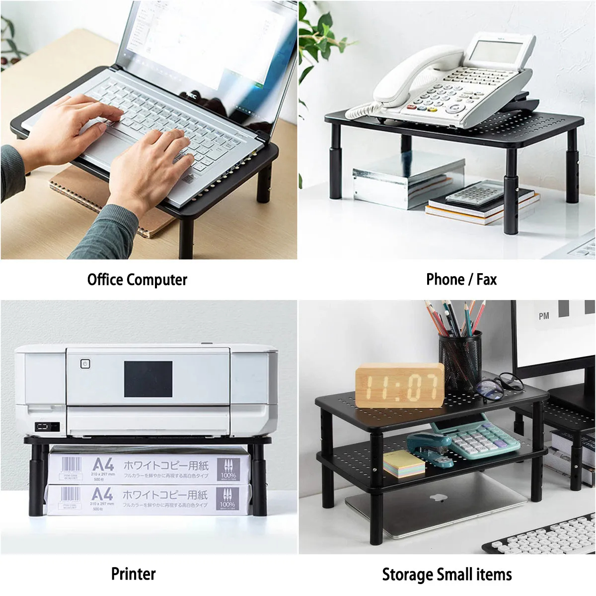 JAERSENT MR04 Aluminium Laptop Stand Riser for13-17.4 inch Laptop 3 ...