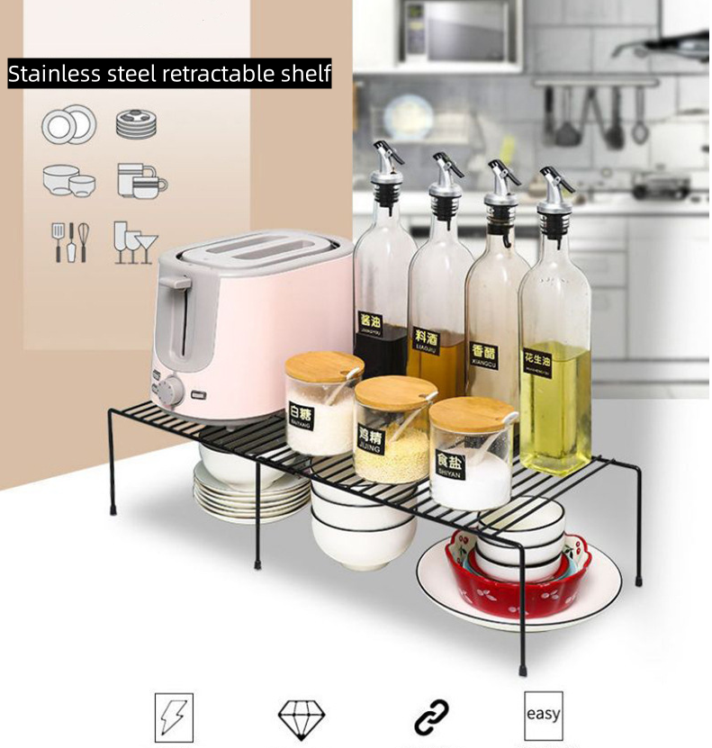 【25% Discount For 2PC】Extendable Kitchen Sink Organiser Shelf Under ...