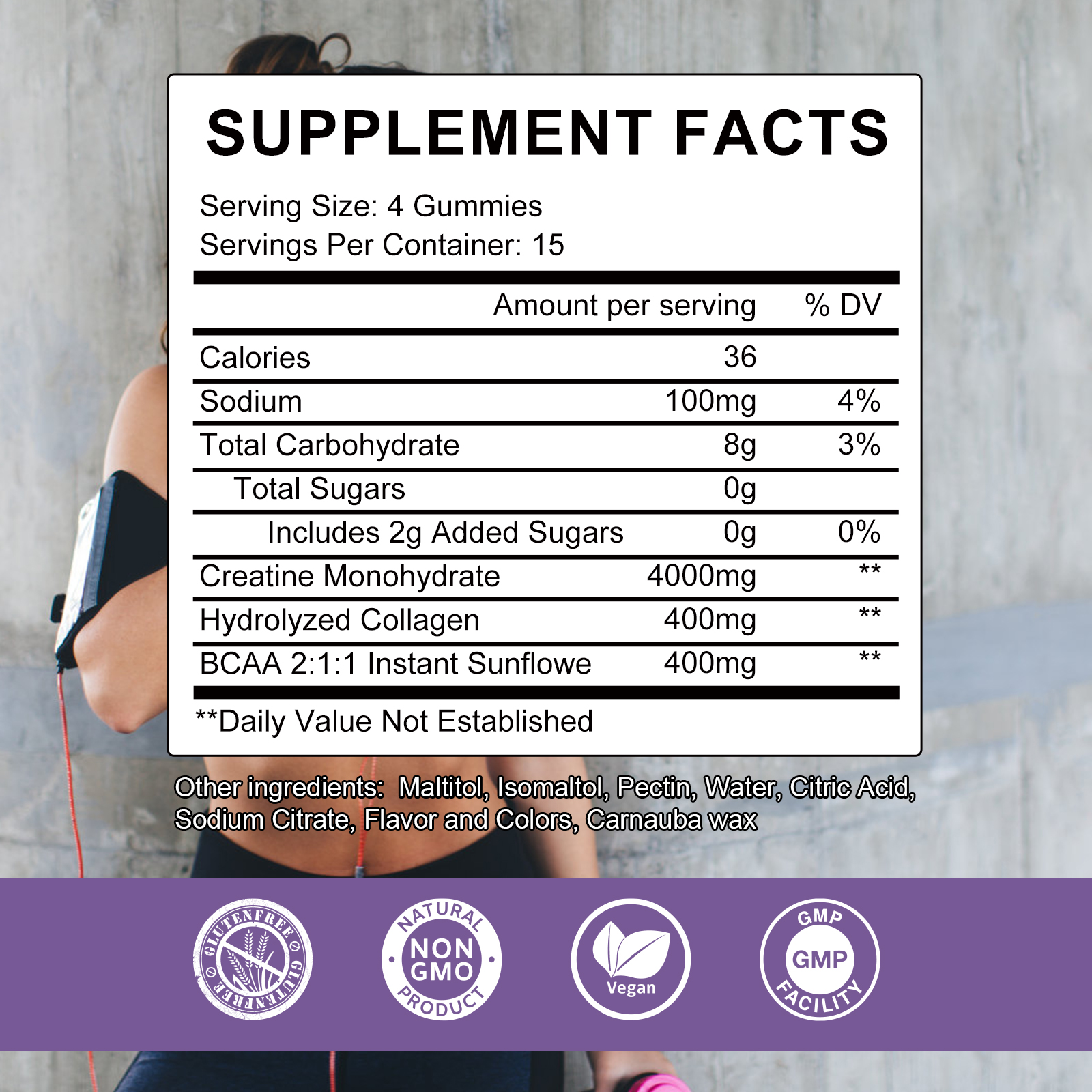 Orgmax Creatine Monohydrate Gummies Build Muscle Recover Gain Strength ...