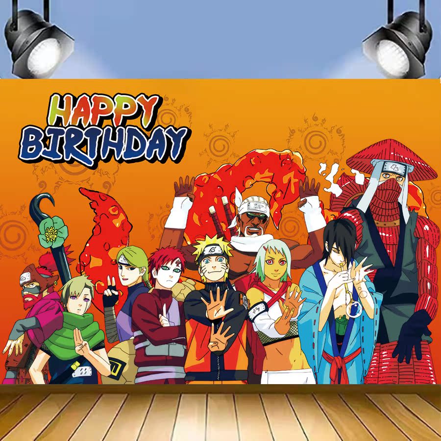 One Piece Backdrop Birthday Party Decor Luffy Blue Photography ...