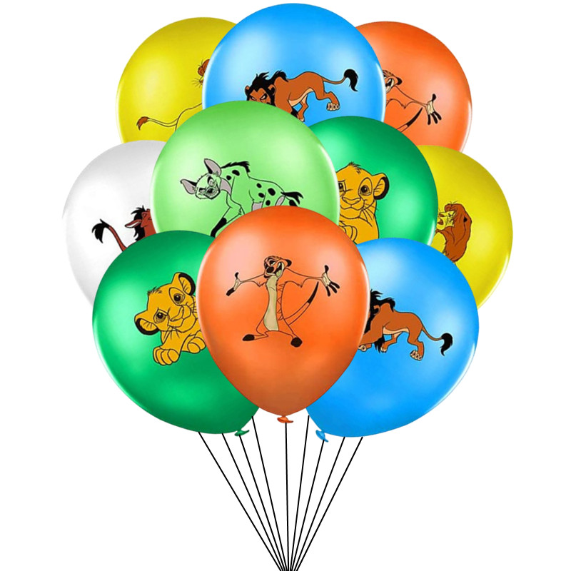 10pcs Lion king Birthday Decorations 12Inch Simba Lion king Latex ...