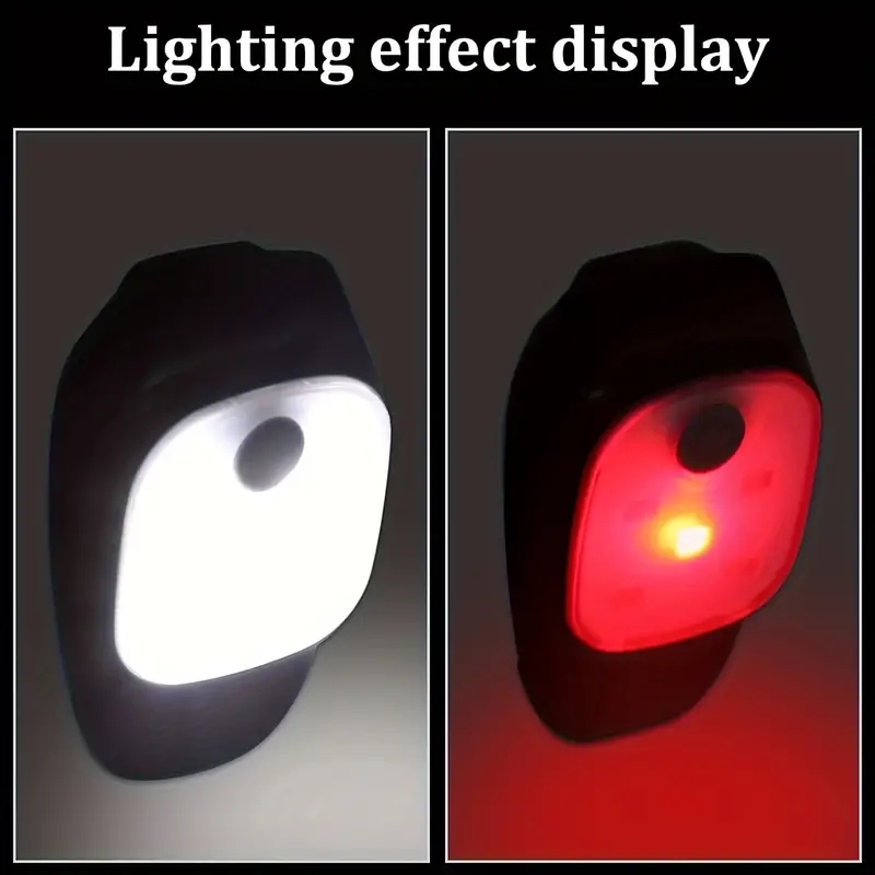 LED Clip Flashlight 4 Lighting Modes USB Rechargeable Clip On Light ...