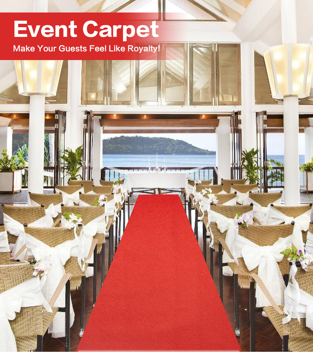 Thickened colored carpets for events, exhibitions, weddings, graduation ...