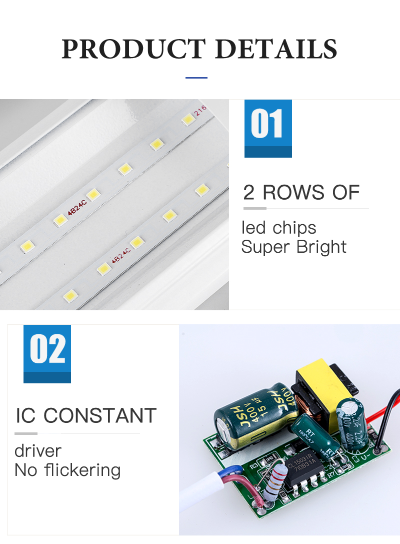 Led Light Tube With Plug 1FT 2FT Table Lamp Study Wall Mounted Lights ...