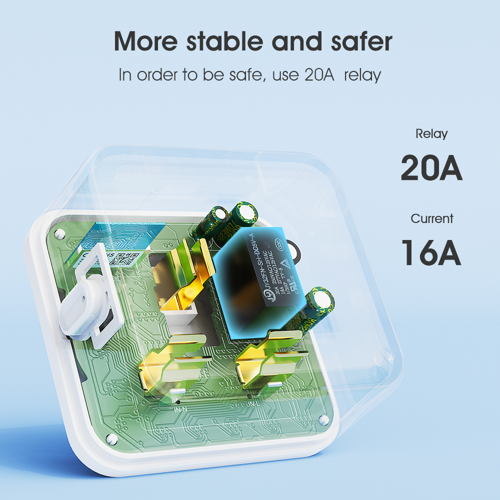 Tuya Smart Home Plug Socket UK EU US Universal Type-C 16A WiFi RF433 ...