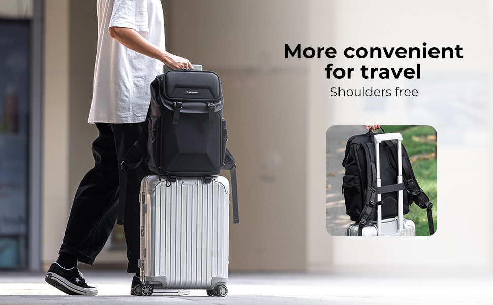 K&F Concept Hard Shell Camera Bag Large Capacity Photography Backpack ...