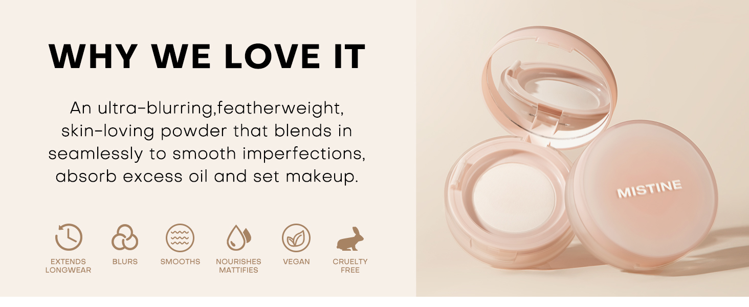 Mistine Loose Powder Setting Powder Natural Look Matte Finish ...