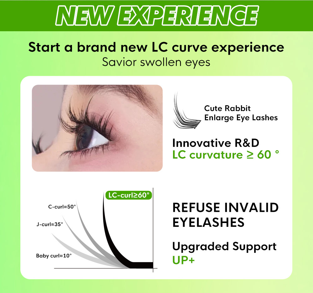 [Bunny Big Eyes] GENIELASH Rabbit False Eyelashes Extension with ...