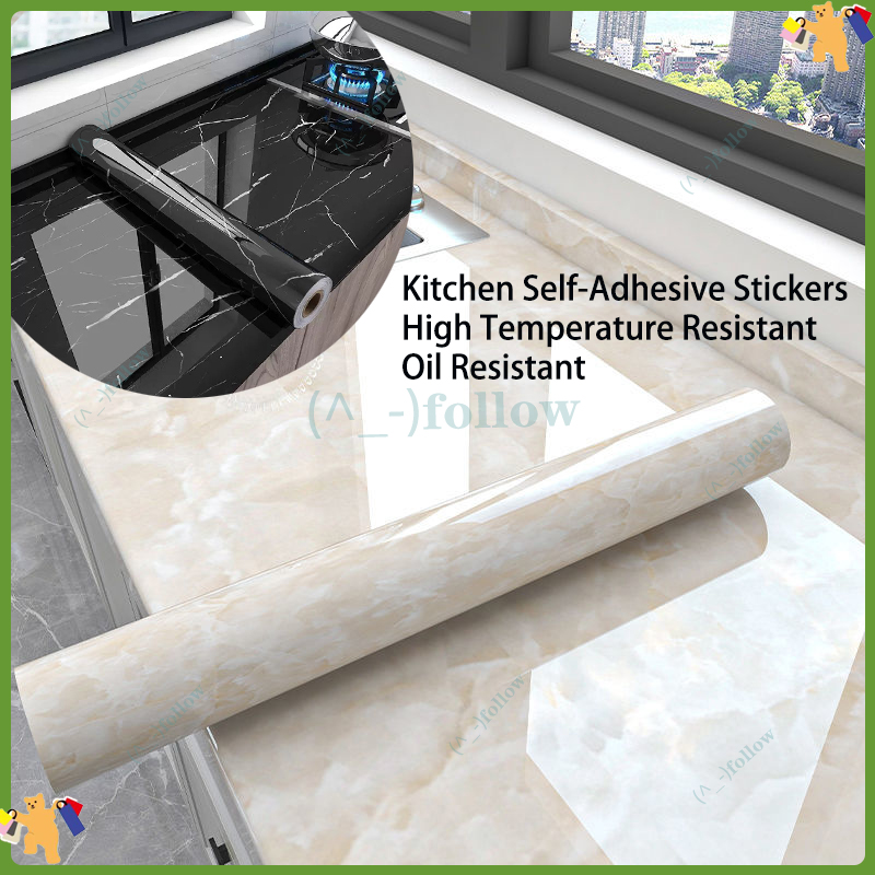 Kitchen Waterproof Oil-Proof Stickers Thickened Fireproof High ...