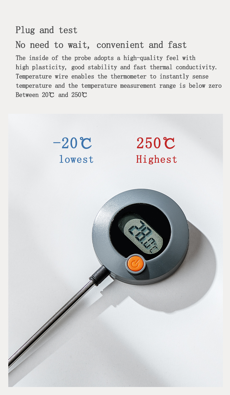 BINCOO Electronic Coffee Thermometer Hand-brewed Coffee Italian ...