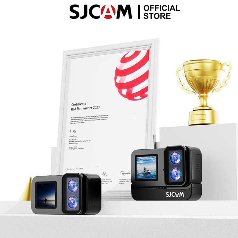 SJCAM SJ20 4K Vlog Action Camera Wifi Dual Lens Body waterproof 6-Axis ...