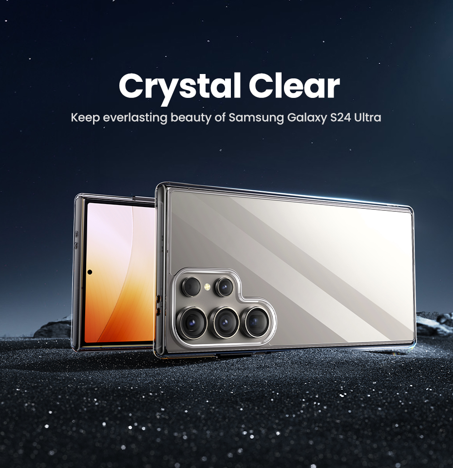 UGREEN Clear Case For Samsung Galaxy S24 Ultra Shockproof Crystal ...