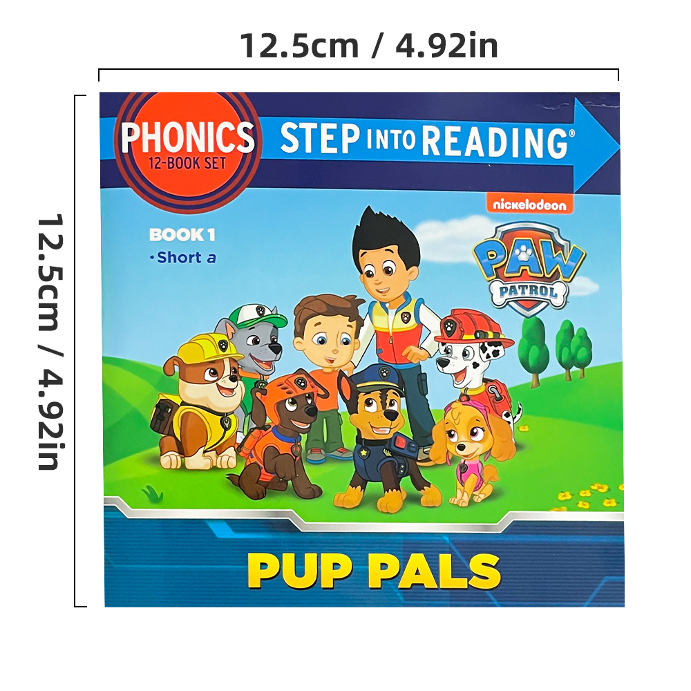 12 Books Paw Patrol Phonics Box Set (Step into Reading) Children ...