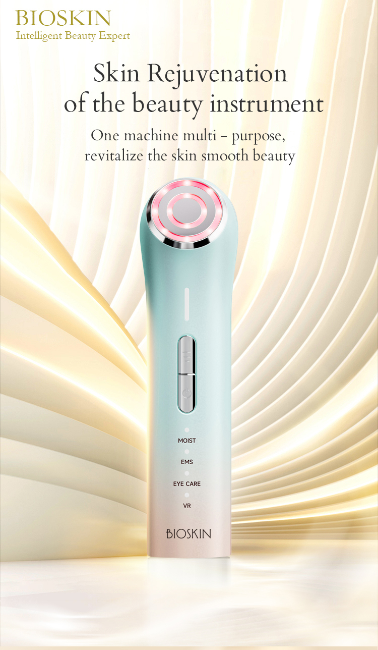 BIOSKIN Smart Beauty Massager LED Photon Therapy EMS Face Lifting Vibration Skin Anti-Wrinkle ...