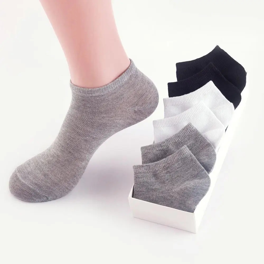 3 Pairs Men Women Low Cut Invisible Socks - Breathable Sweat-Wicking ...