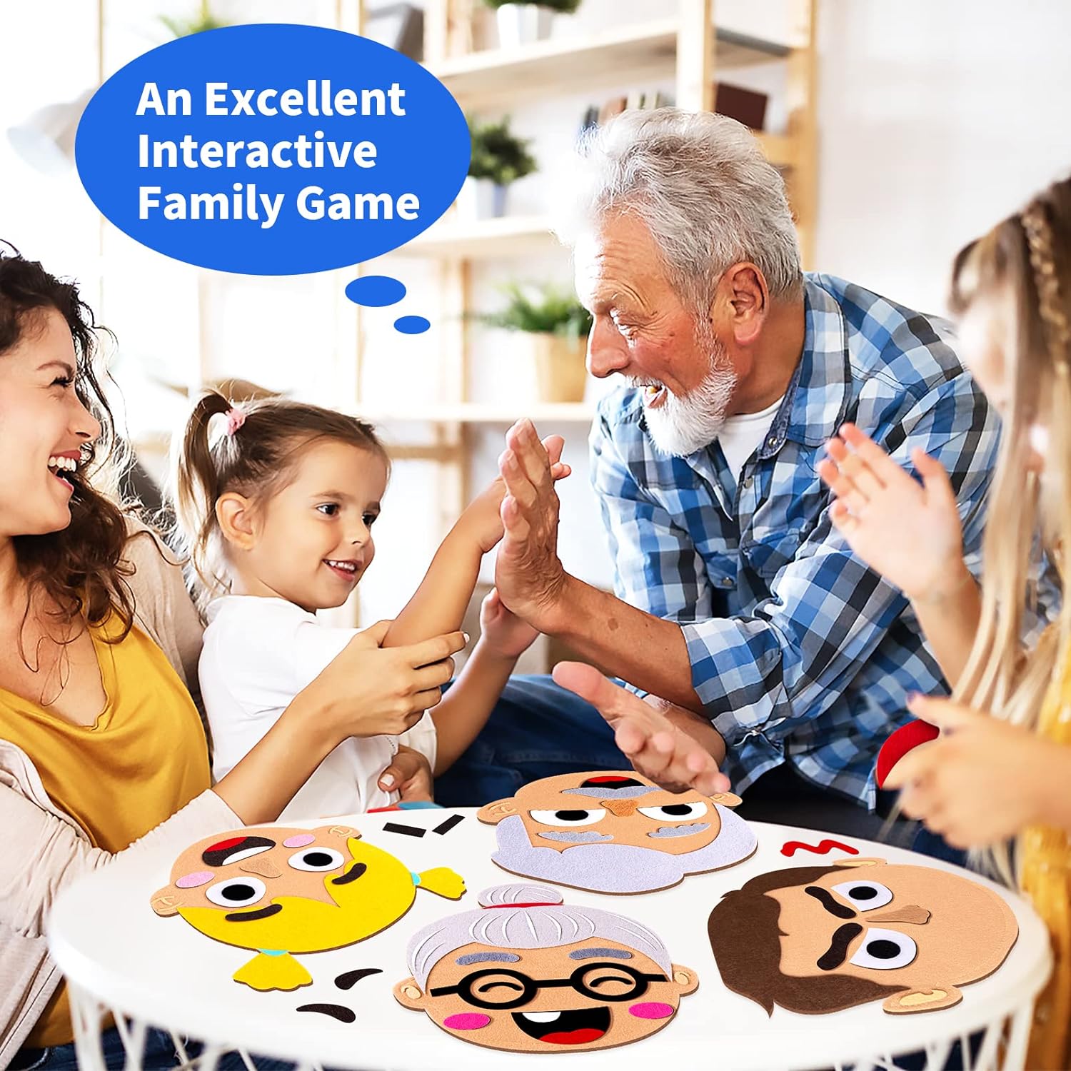Social Emotional Family Portraits Game Make Faces Toy Describe Feelings ...