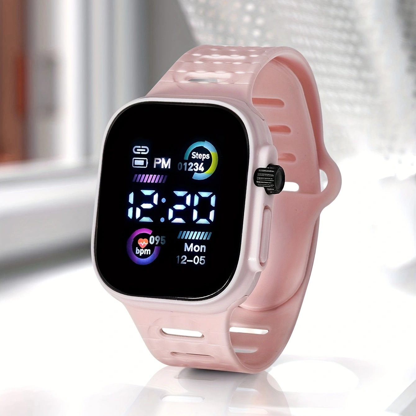Sports LED Digital Wrist Watch Minimalist Easy Read Dial Date Month ...