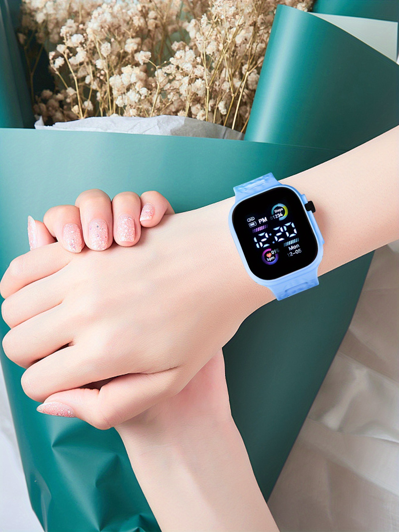 Sports LED Digital Wrist Watch Minimalist Easy Read Dial Date Month ...