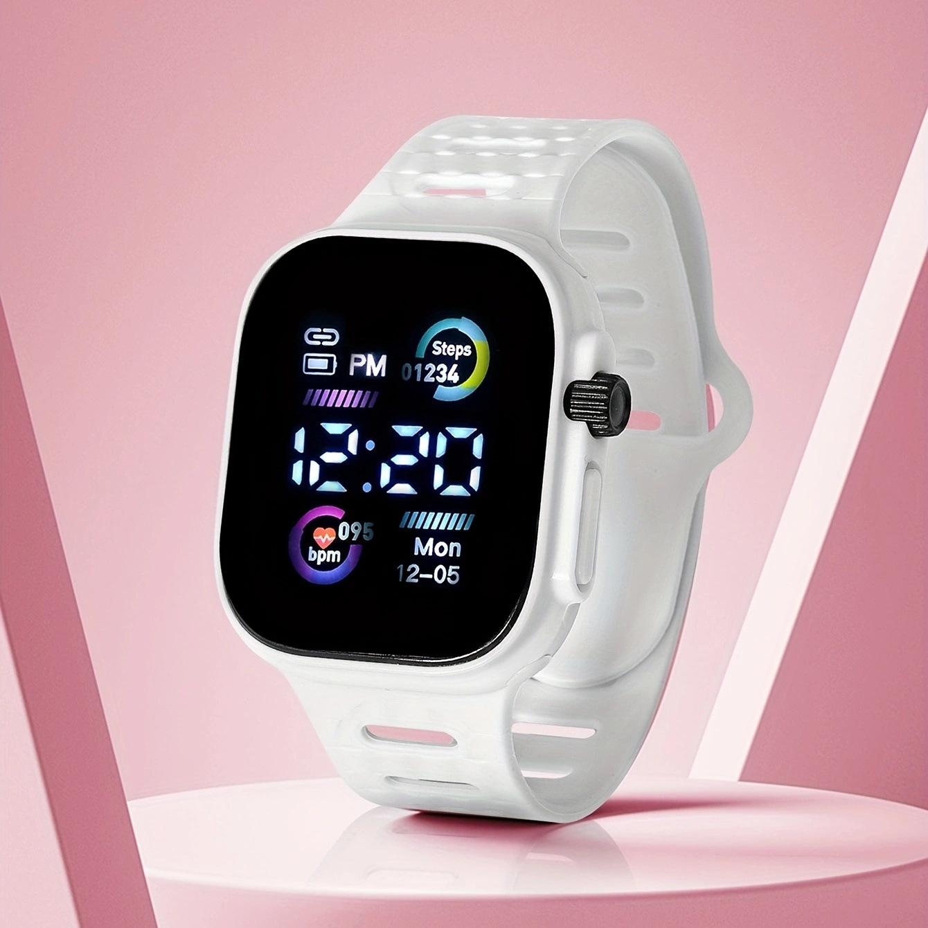 Sports LED Digital Wrist Watch Minimalist Easy Read Dial Date Month ...