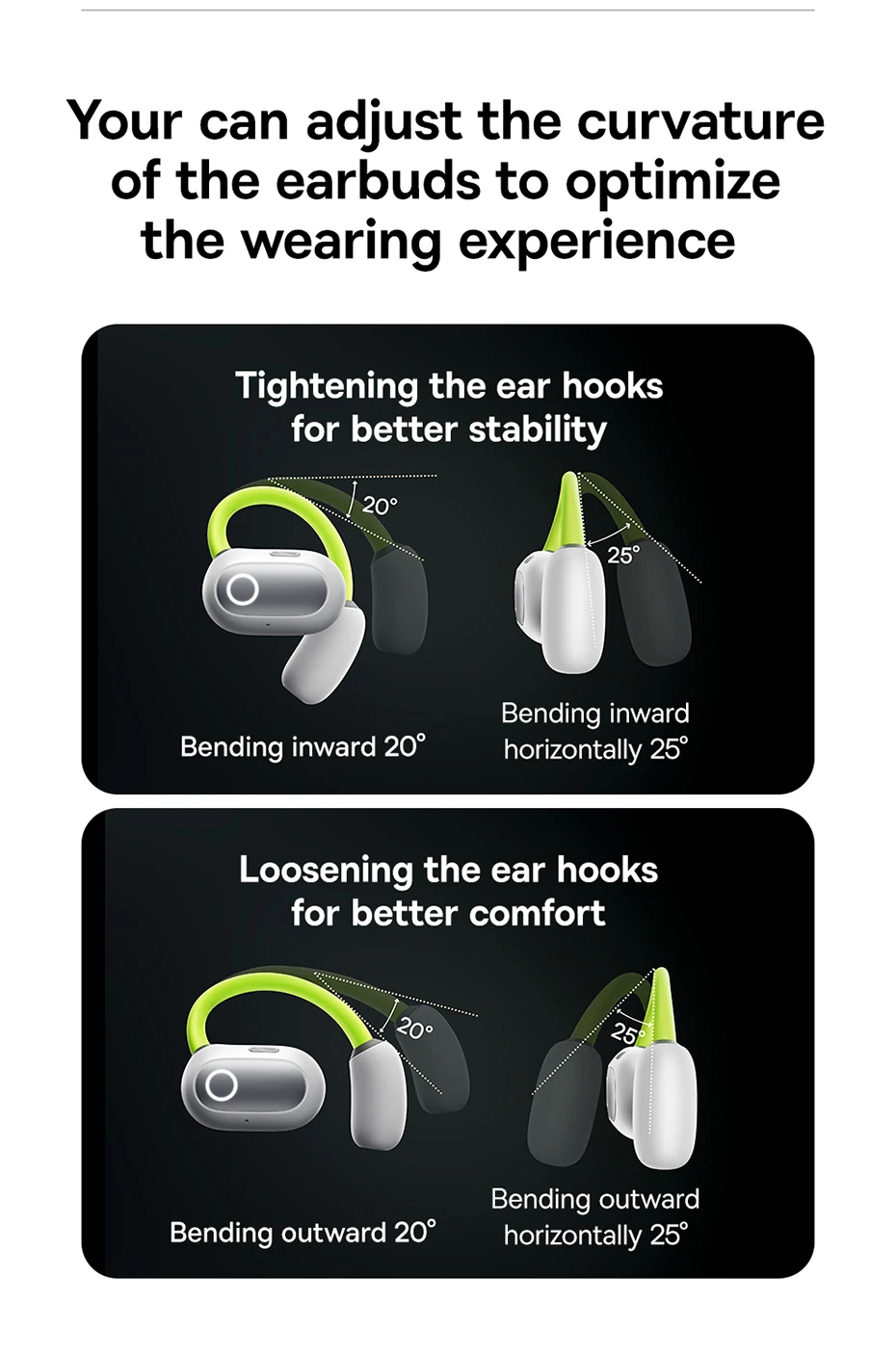 Baseus Eli Sport 1 Open-Ear TWS Earbuds Wireless 5.3 Bluetooth ...