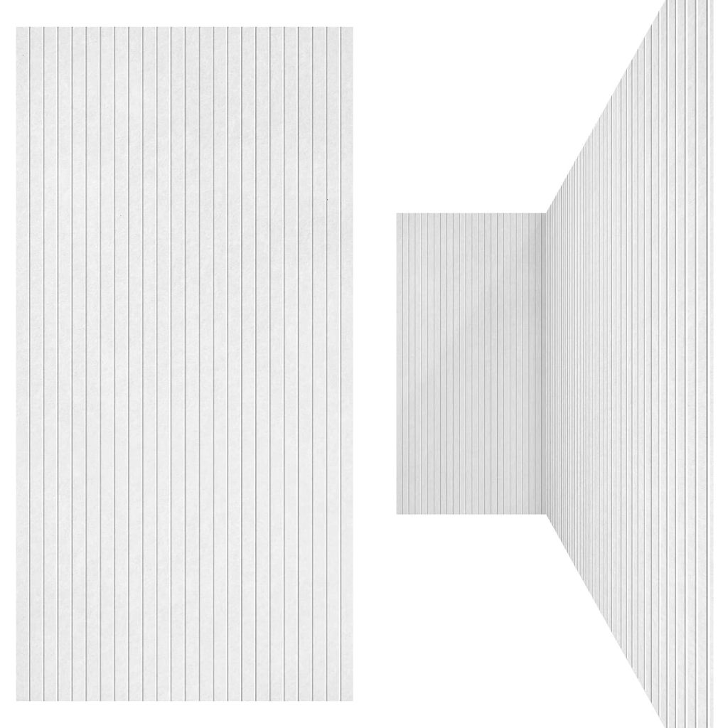 1pc (Self-Adhesive) Stripe Acoustic Foam Panel Soundproof Felt , Grille ...