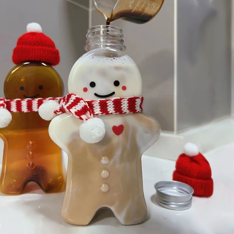 Lovely Gingerbread Man Drink Bottle DIY Star Origami Christmas Water ...