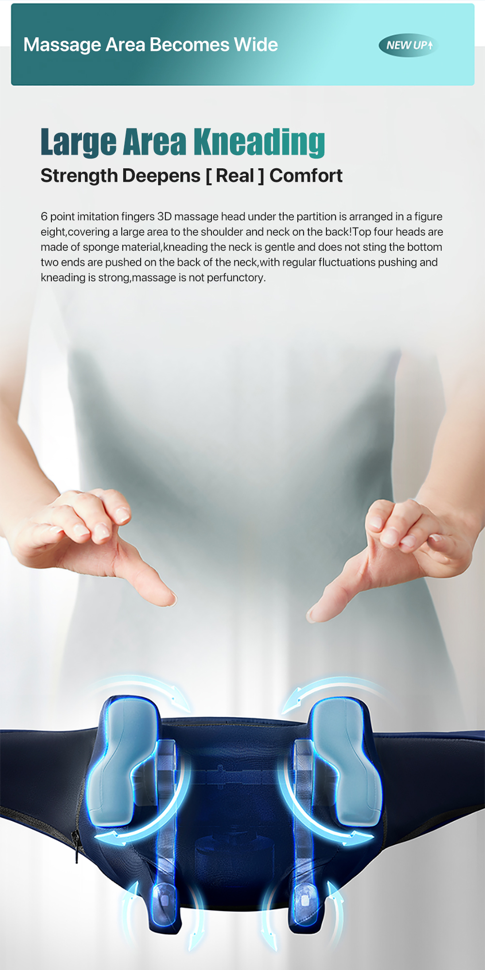 Philips Neck and Shoulder Massager Hot Compress Wireless Clamp Kneading ...