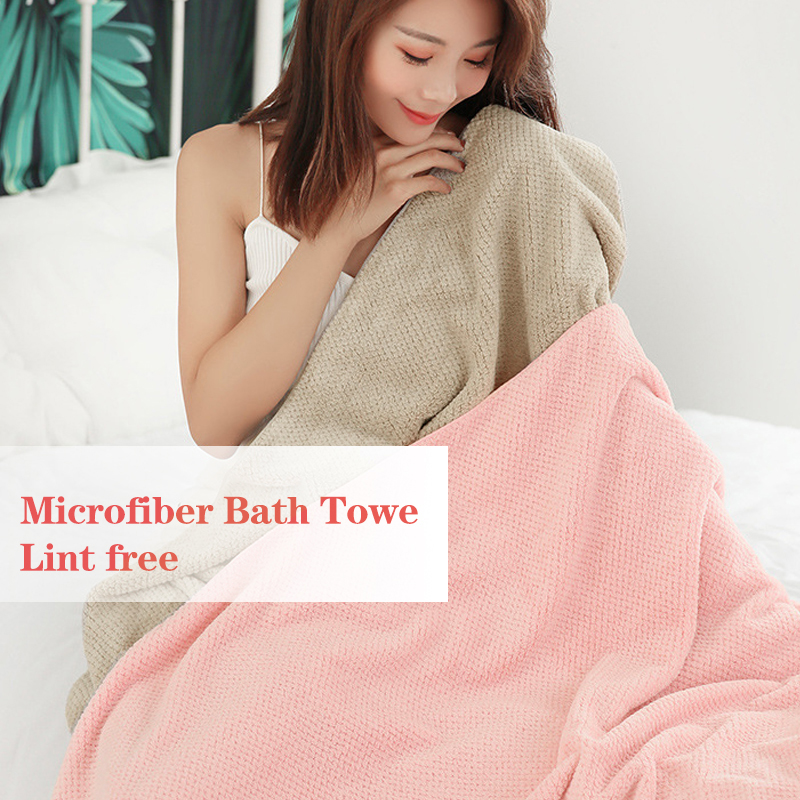 Super Absorbent Microfiber Coral Fleece Bath Towel, Which Can Quickly ...