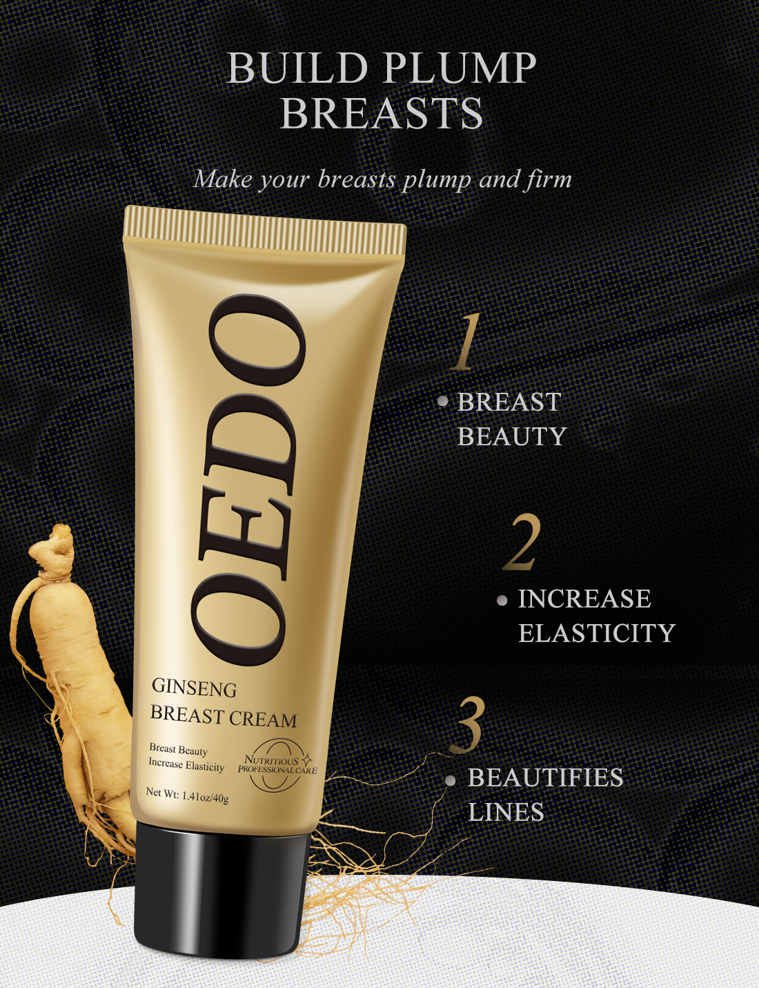 OEDO Ginseng Breast Enlargement Cream Effective Full Elasticity ...