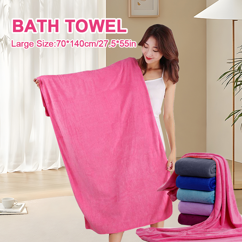 Bath Towel Tuala Mandi Dewasa Extra Besar Microfiber Janji Serap Air 70 ...