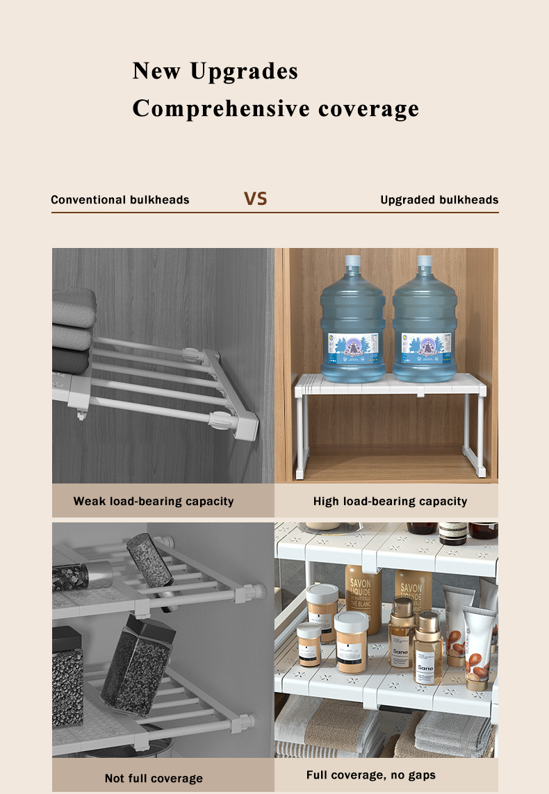 SG Stock Wardrobe Layered Partition Cabinet Compartment Retractable ...