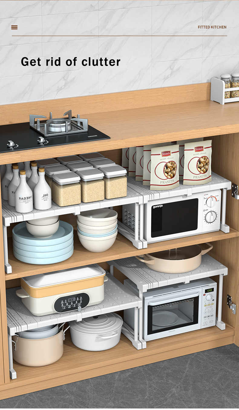 SG Stock Wardrobe Layered Partition Cabinet Compartment Retractable ...