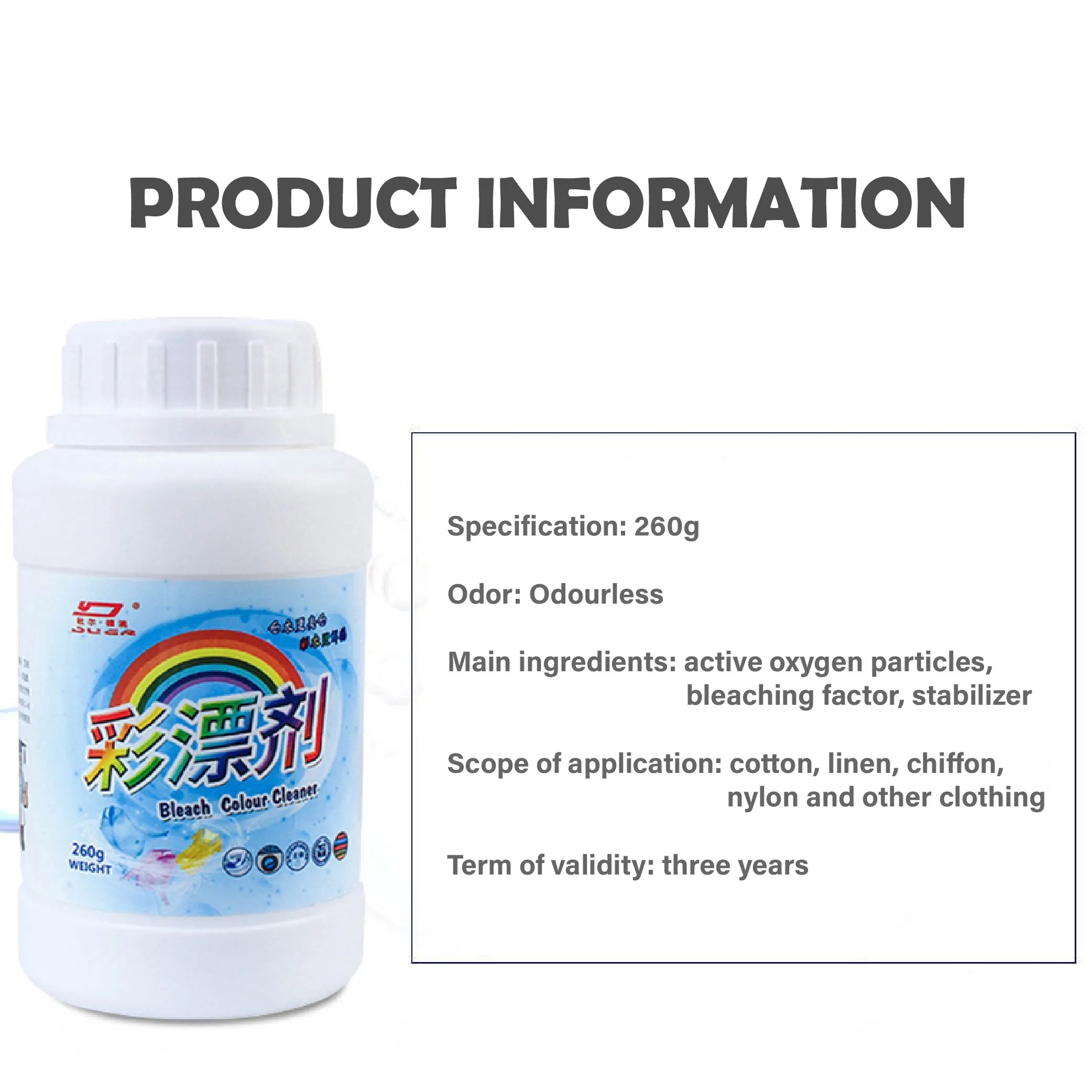 Buy 2 free 1🔥Explosive Salt detergent powder clothes stain removal colour bleaching powder ...