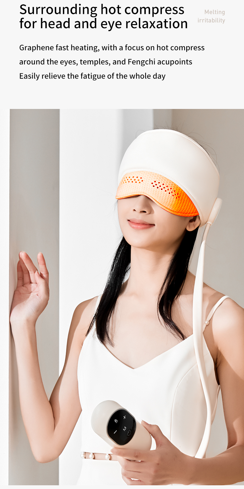 Electric Head Massager Air Pressure Head Massage Headache Relieve Eye ...