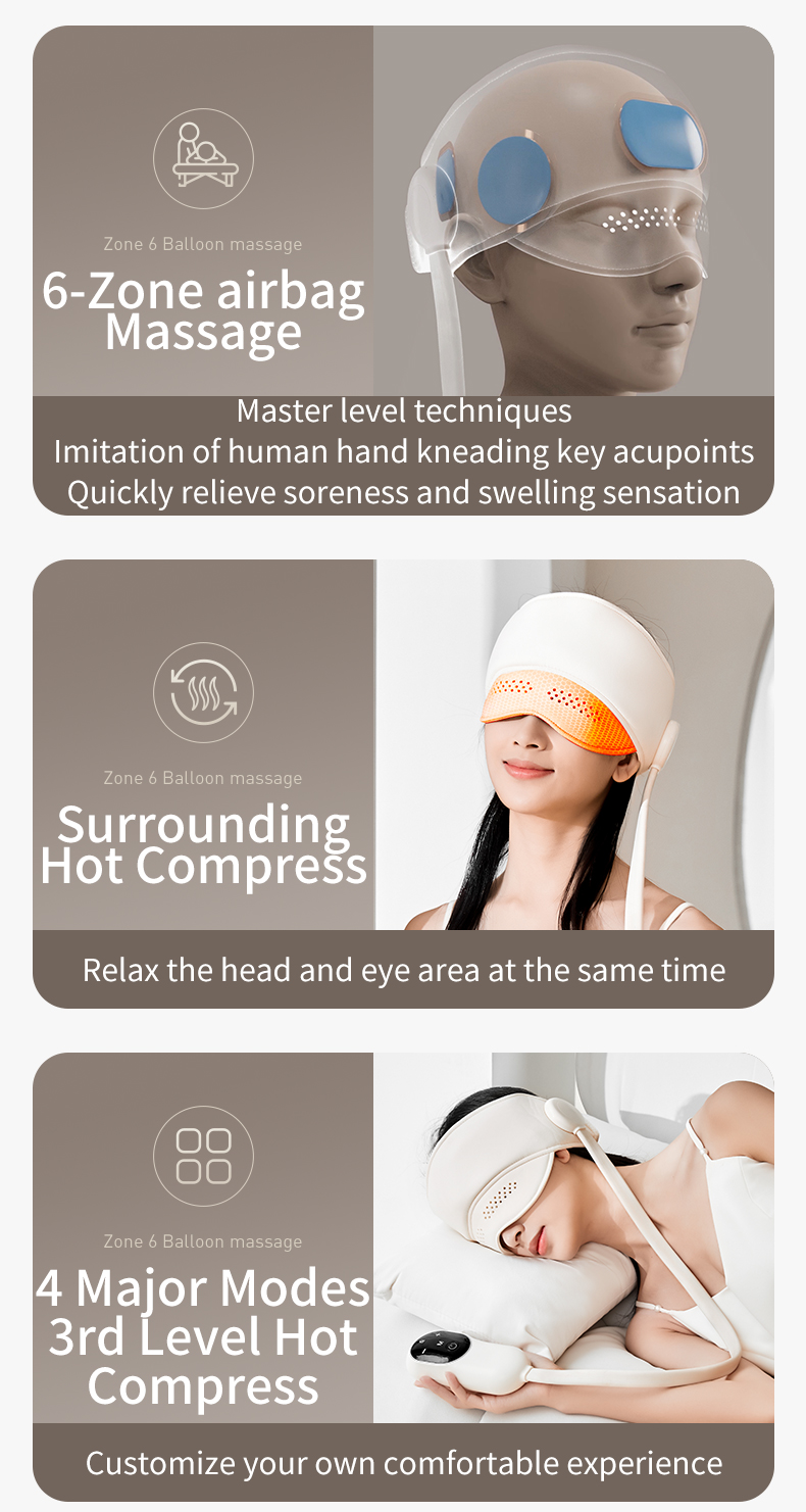 [Ready Stock]Electric Head Massager Air Pressure Head Massage Headache ...