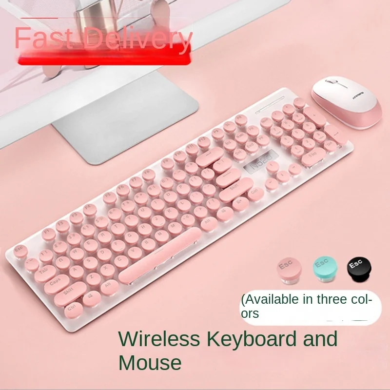 Xinmeng N520 Wireless Keyboard Mouse Set Low Noise Ergonomic 2.4G ...