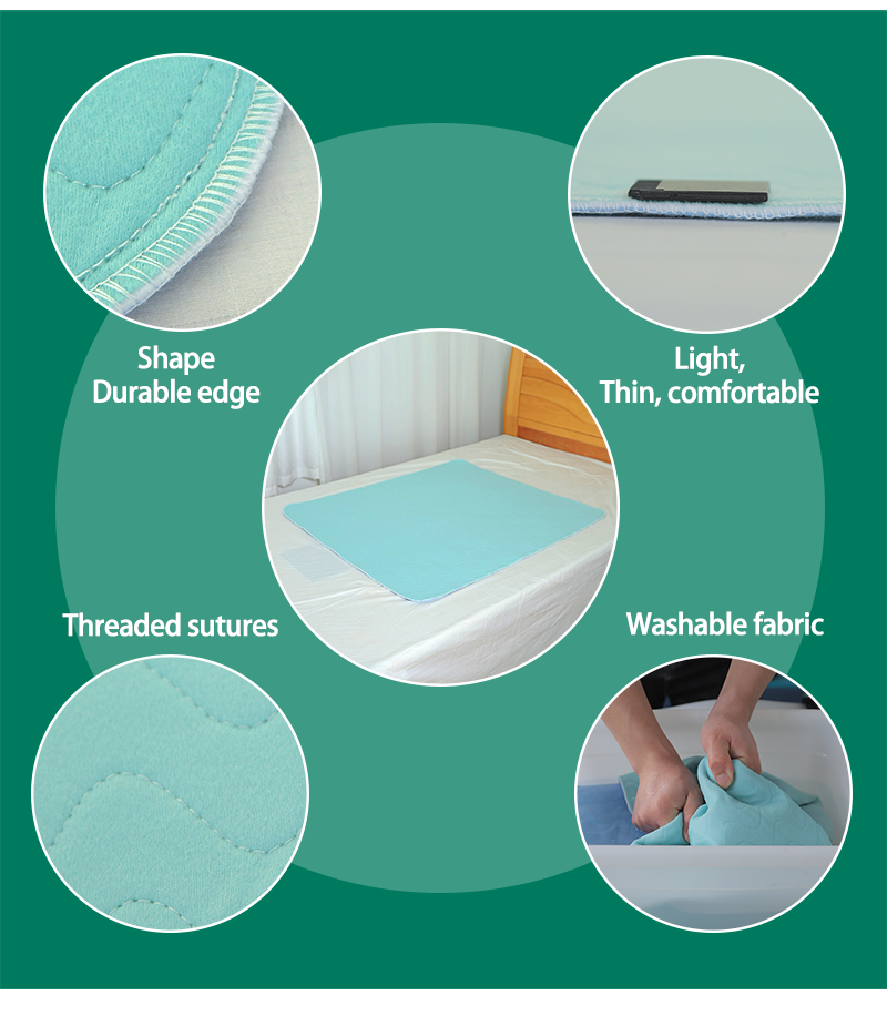 Urine Pad Waterproof mattress protector and Washable underpad adult ...