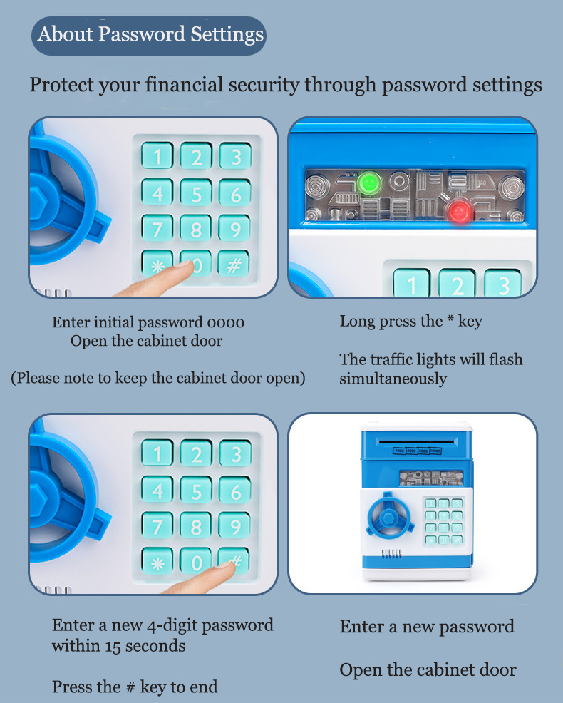 【LOCAL STOCK】Piggy Bank For Kids Electronic ATM Bank Money Box ...