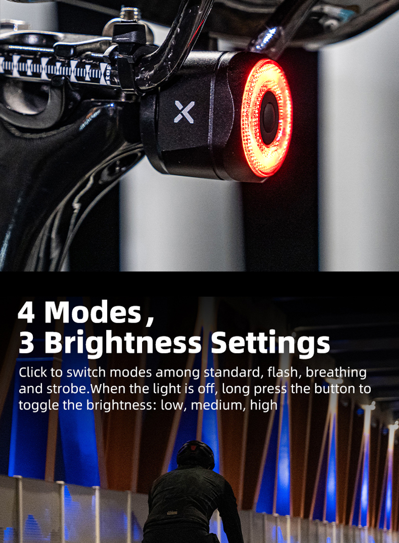 XOSS XR Pro XRpro XR01 XR 01 Smart Team Sync Tail Light Auto Brake ...